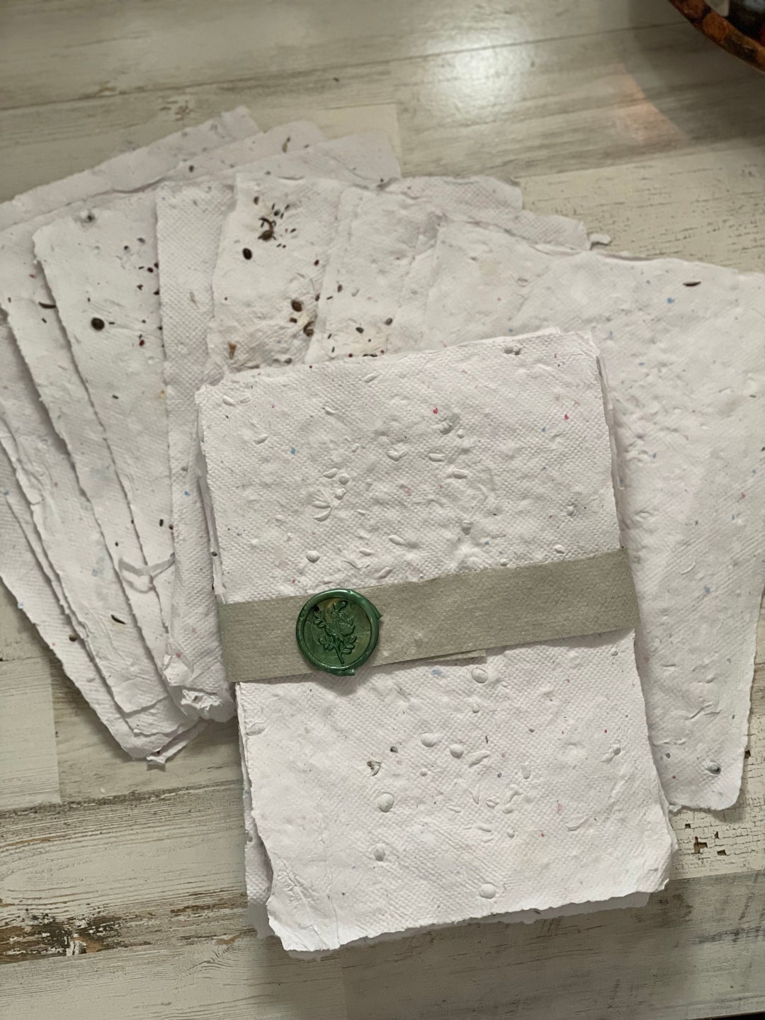 Handmade Paper "secret Garden" | Small Batch 100% Recycled Paper With ...