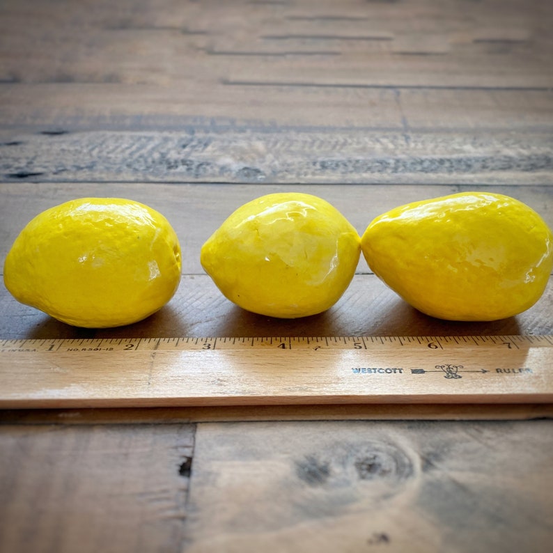 Ceramic Lemon Yellow Citrus Fruit Kitchen Home Decor Handmade - Etsy