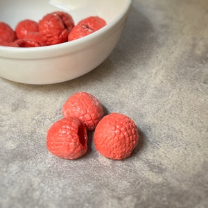 Ceramic Raspberries Fruit Kitchen Home Decor Tiered Tray Vignette Photo ...