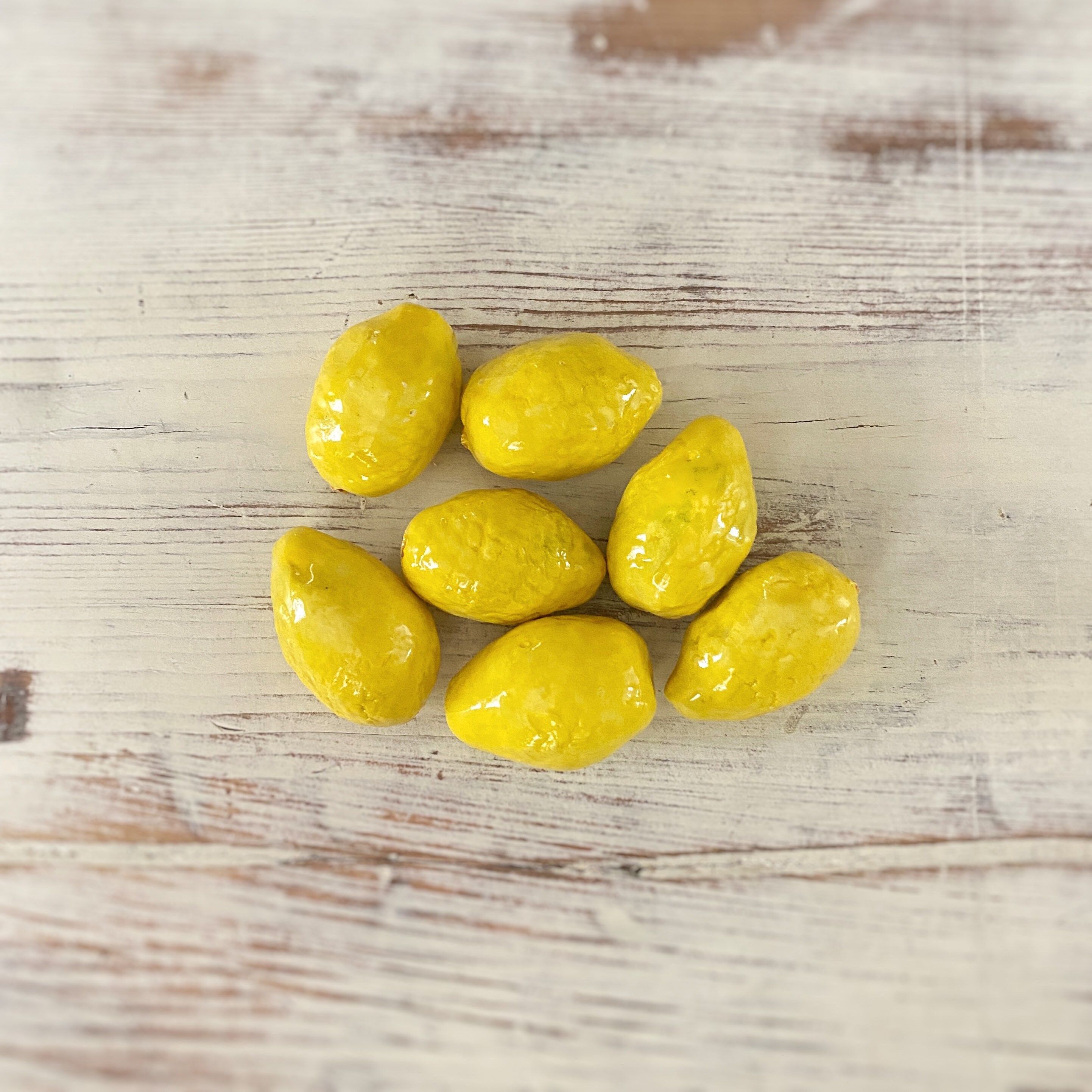 Ceramic Mini Lemons Set Yellow Citrus Fruit Kitchen Home Decor - Etsy