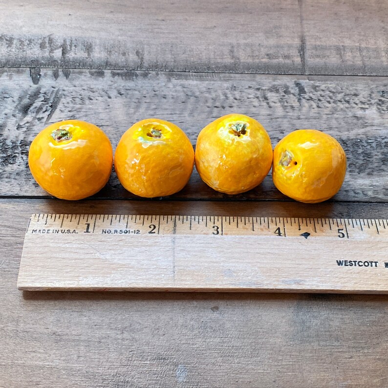 Ceramic Miniature Oranges Kitchen Home Decor Handmade - Etsy
