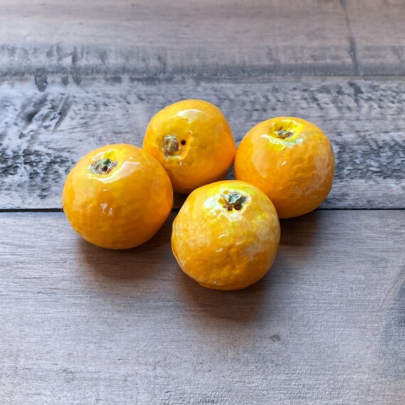Ceramic Miniature Oranges Kitchen Home Decor Handmade - Etsy
