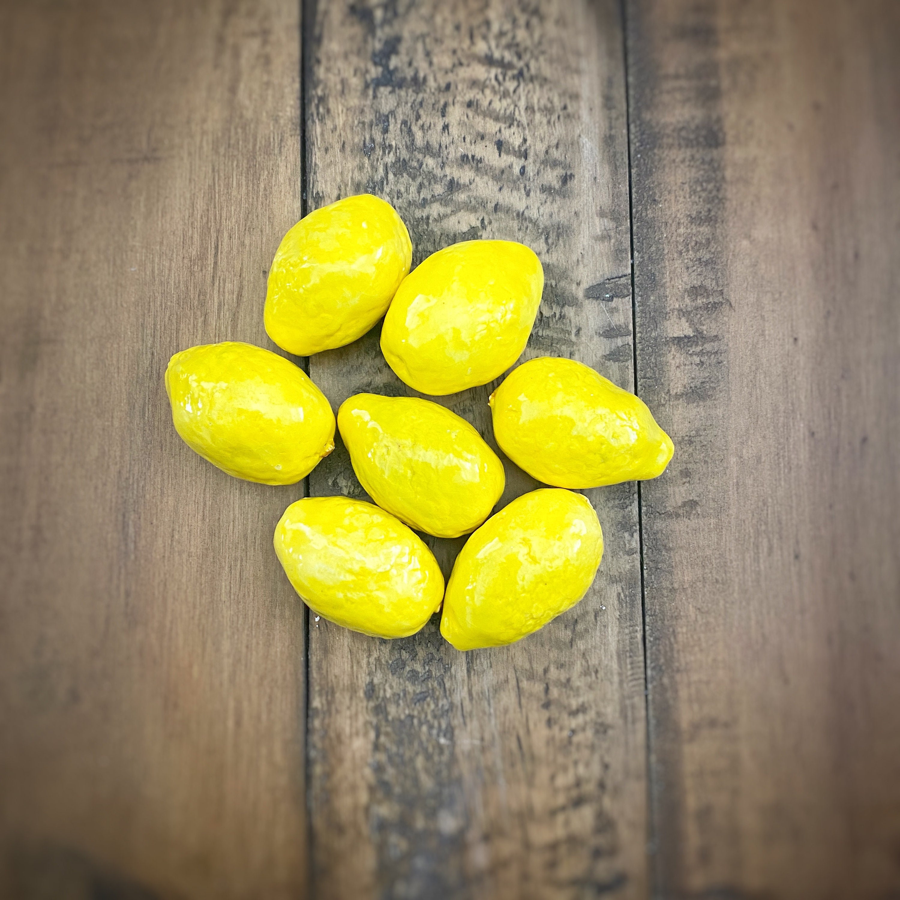 Ceramic Mini Lemons Set Yellow Citrus Fruit Kitchen Home Decor - Etsy