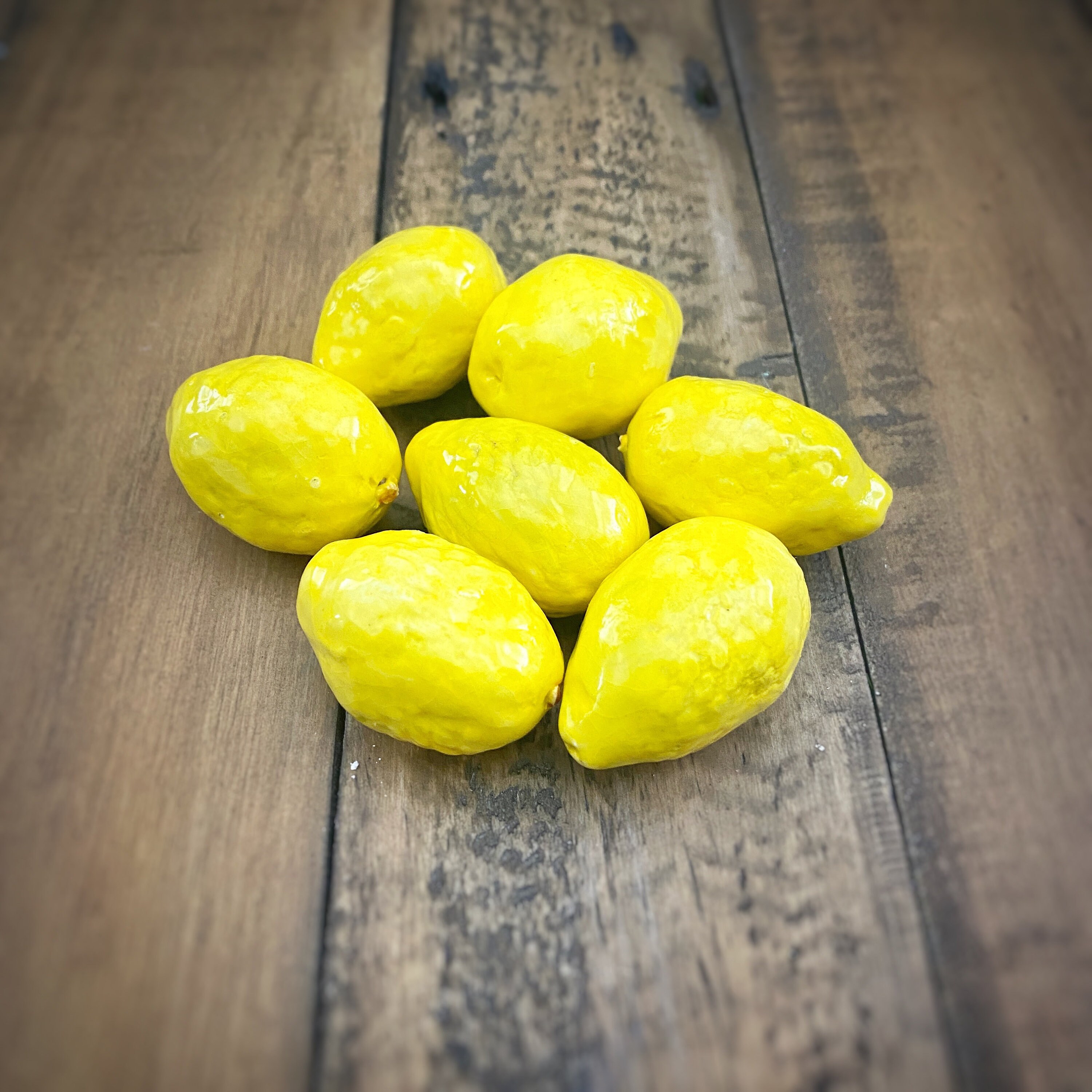 Ceramic Mini Lemons Set Yellow Citrus Fruit Kitchen Home Decor - Etsy