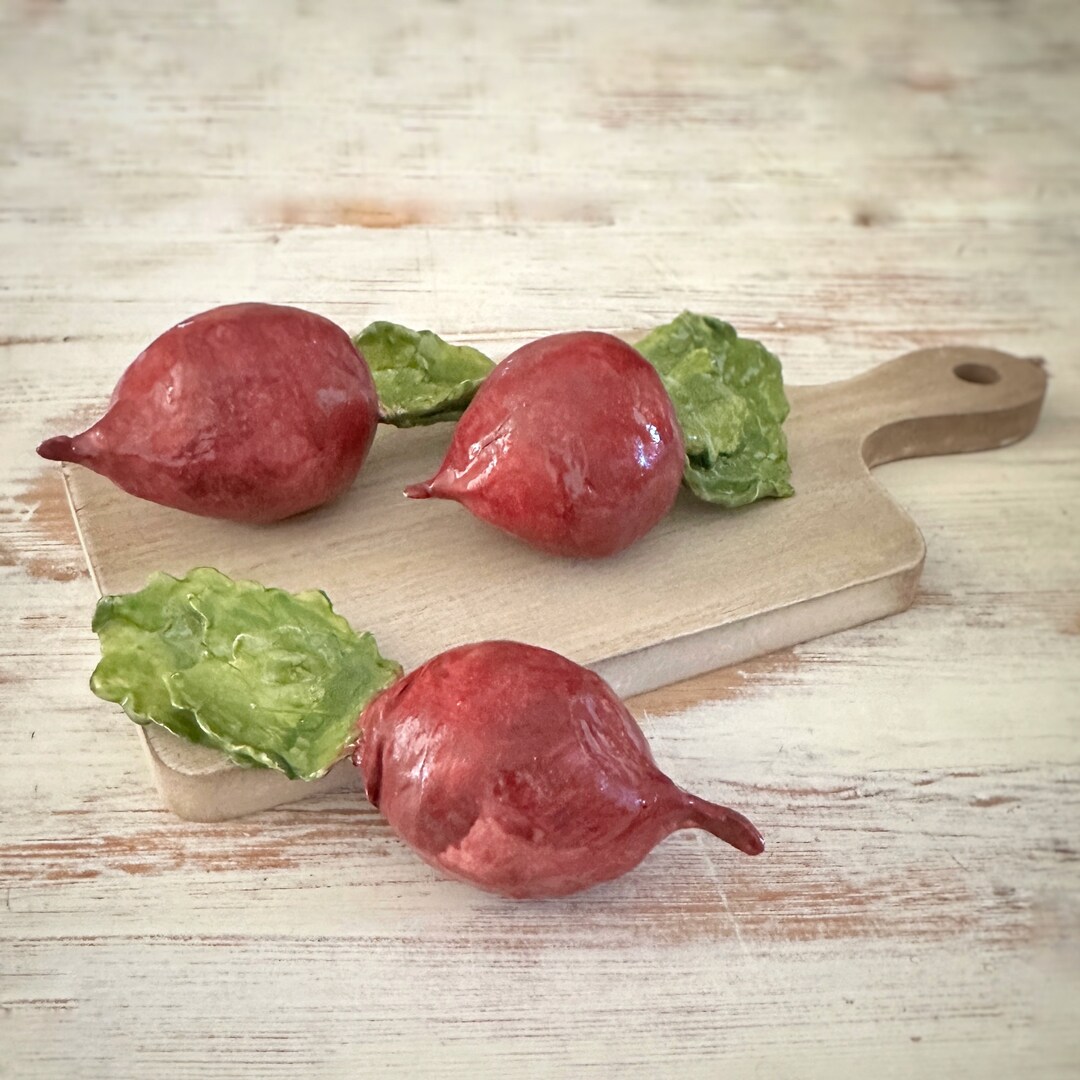 Handmade Ceramic Red Beets - Etsy