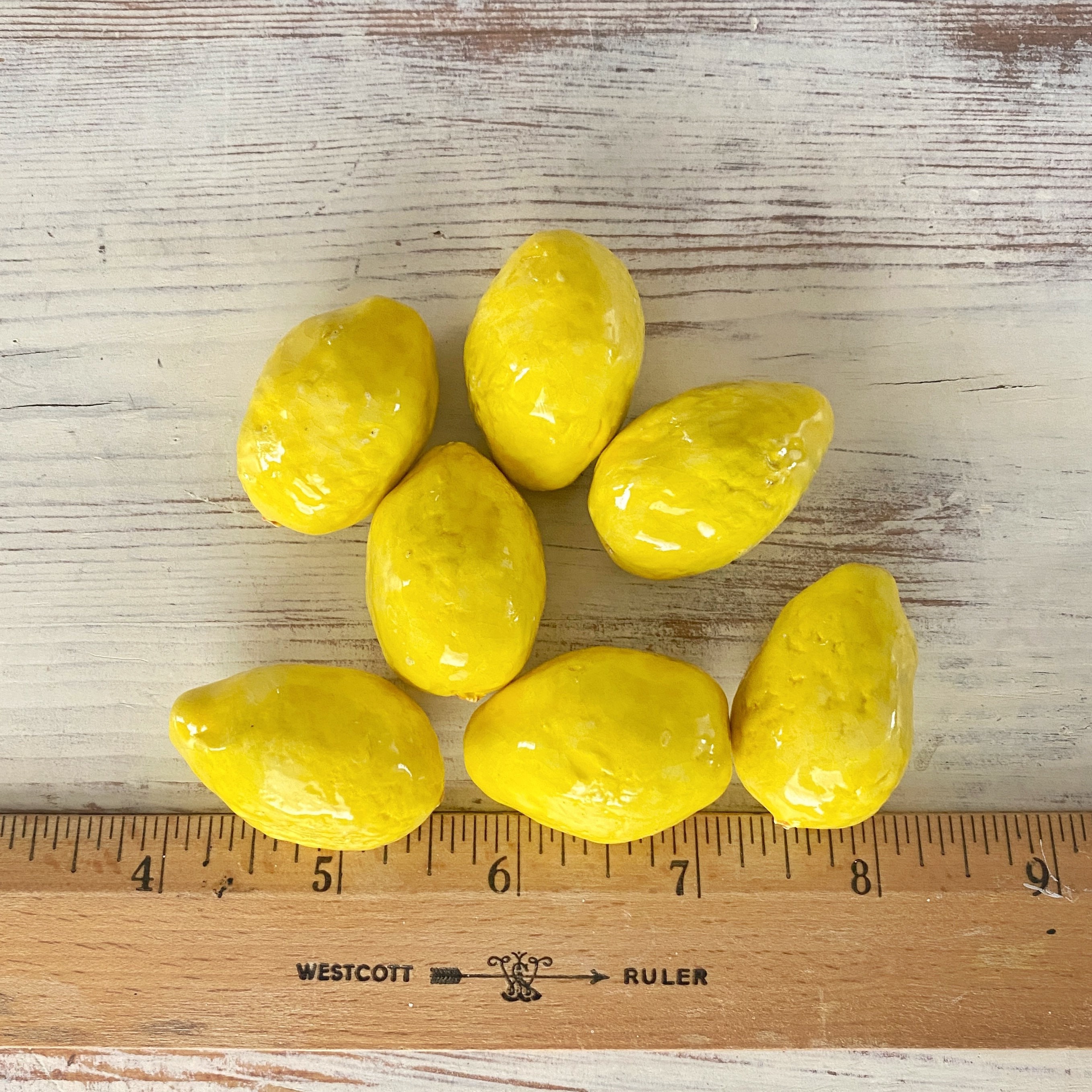 Ceramic Mini Lemons Set Yellow Citrus Fruit Kitchen Home Decor - Etsy