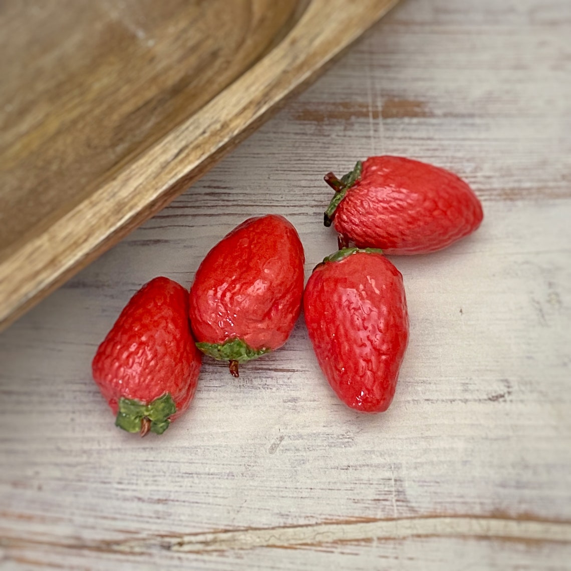 Ceramic Strawberries Kitchen Home Decor Handmade Fruit Food - Etsy