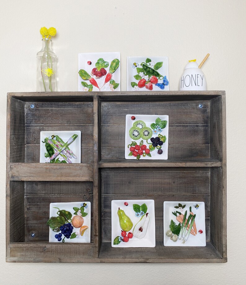 Ceramic Vegetable Dish Plate Plaque Kitchen Home Decor Onions - Etsy