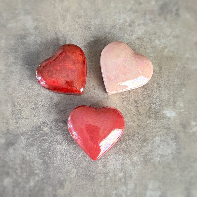 Red Ceramic Heart - Etsy