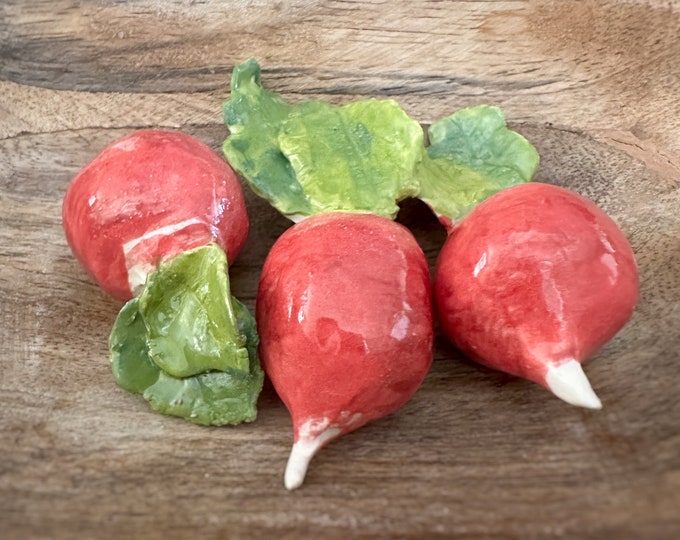 Vintage Life-size Ceramic Fruits and Veggies 13 Pcs Hand Crafted ...