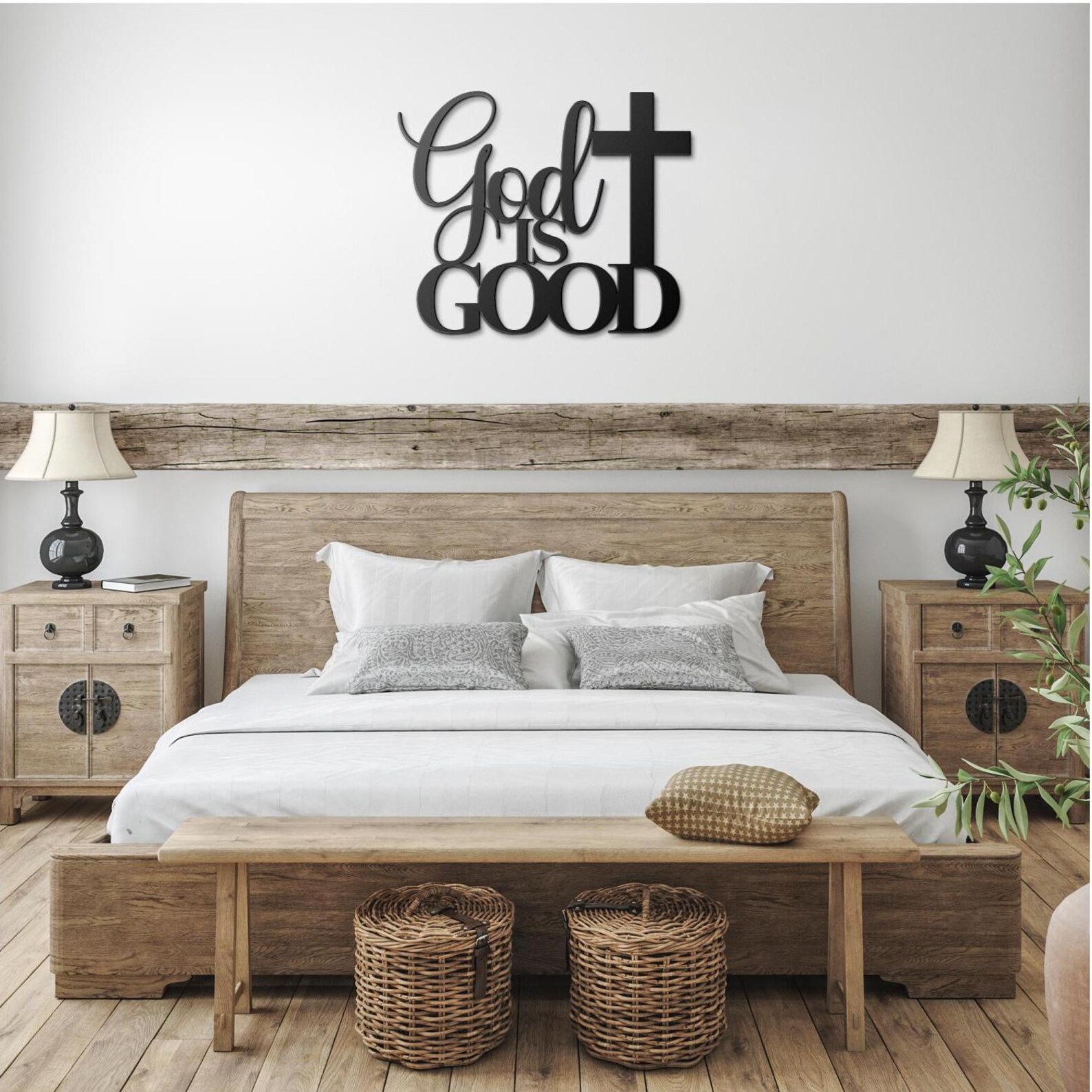 God is Good Christian Metal Sign, Bible Verse Christianity Sign, Faith ...