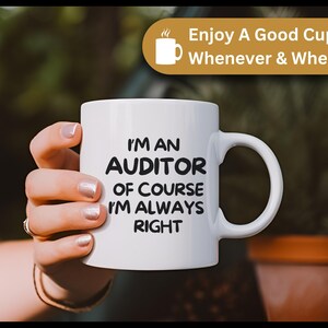 Funny Auditor Coffee Mug, Best Gift Ideas and Appreciation Tea Cup for ...