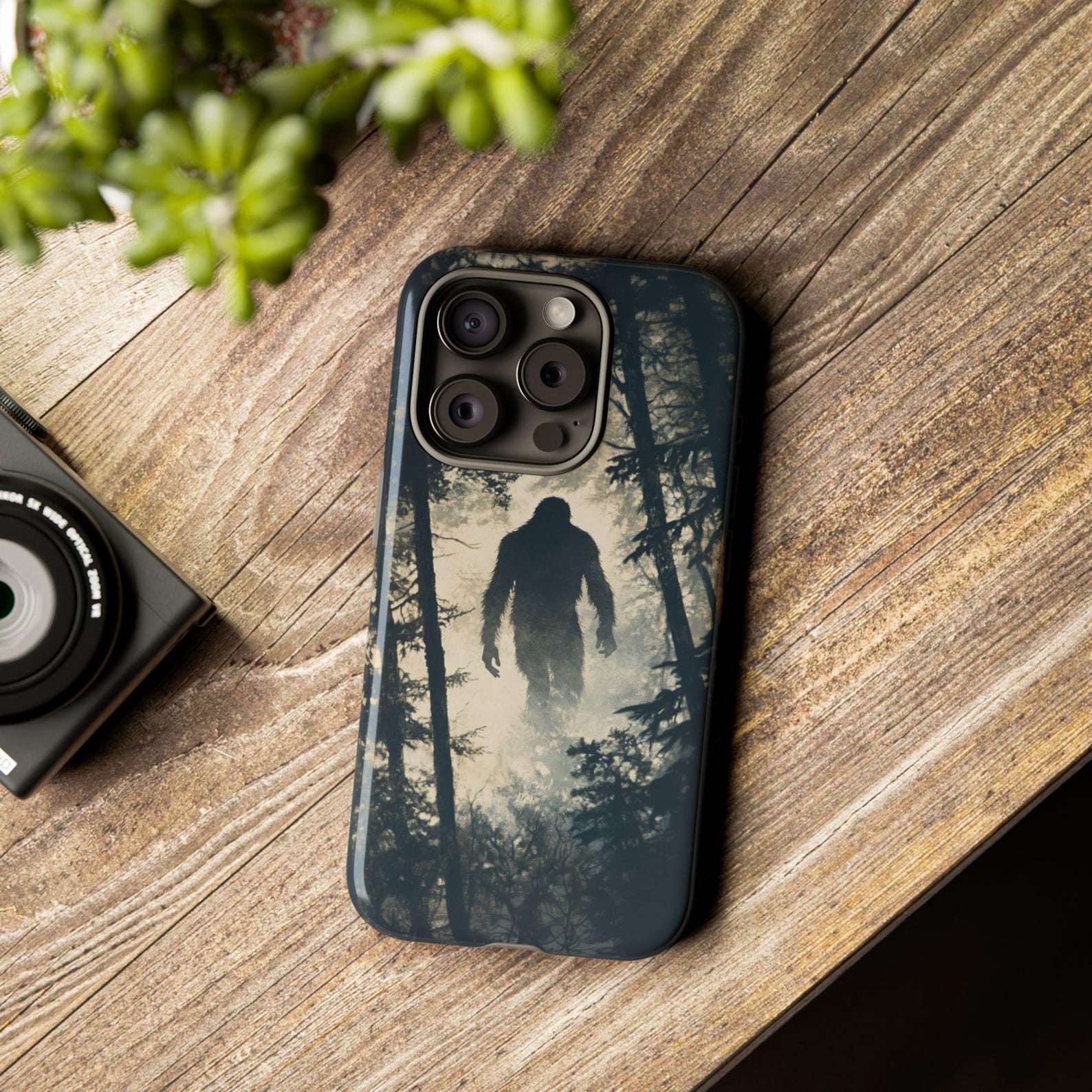 Big Foot Silhouette Phone Case, Sasquatch Cover for iPhone 15 Pro Max ...