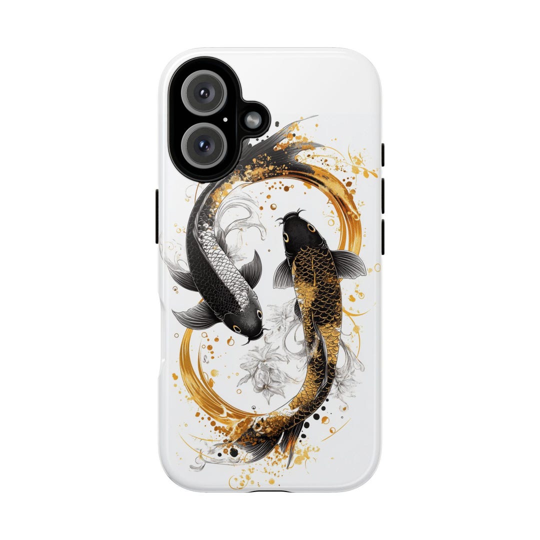 Pisces Phone Case, Japanese Koi Fish Zen Mobile Cover for Iphone ...