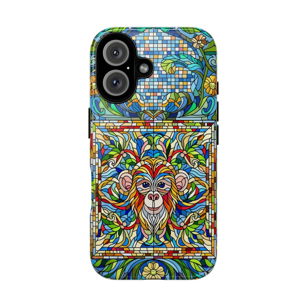 Chinese Zodiac Monkey Phone Case for Iphone, Samsung & Pixel, Stained ...