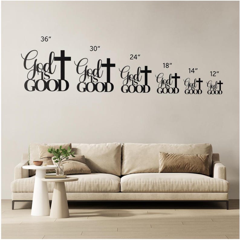 God is Good Christian Metal Sign, Bible Verse Christianity Sign, Faith ...