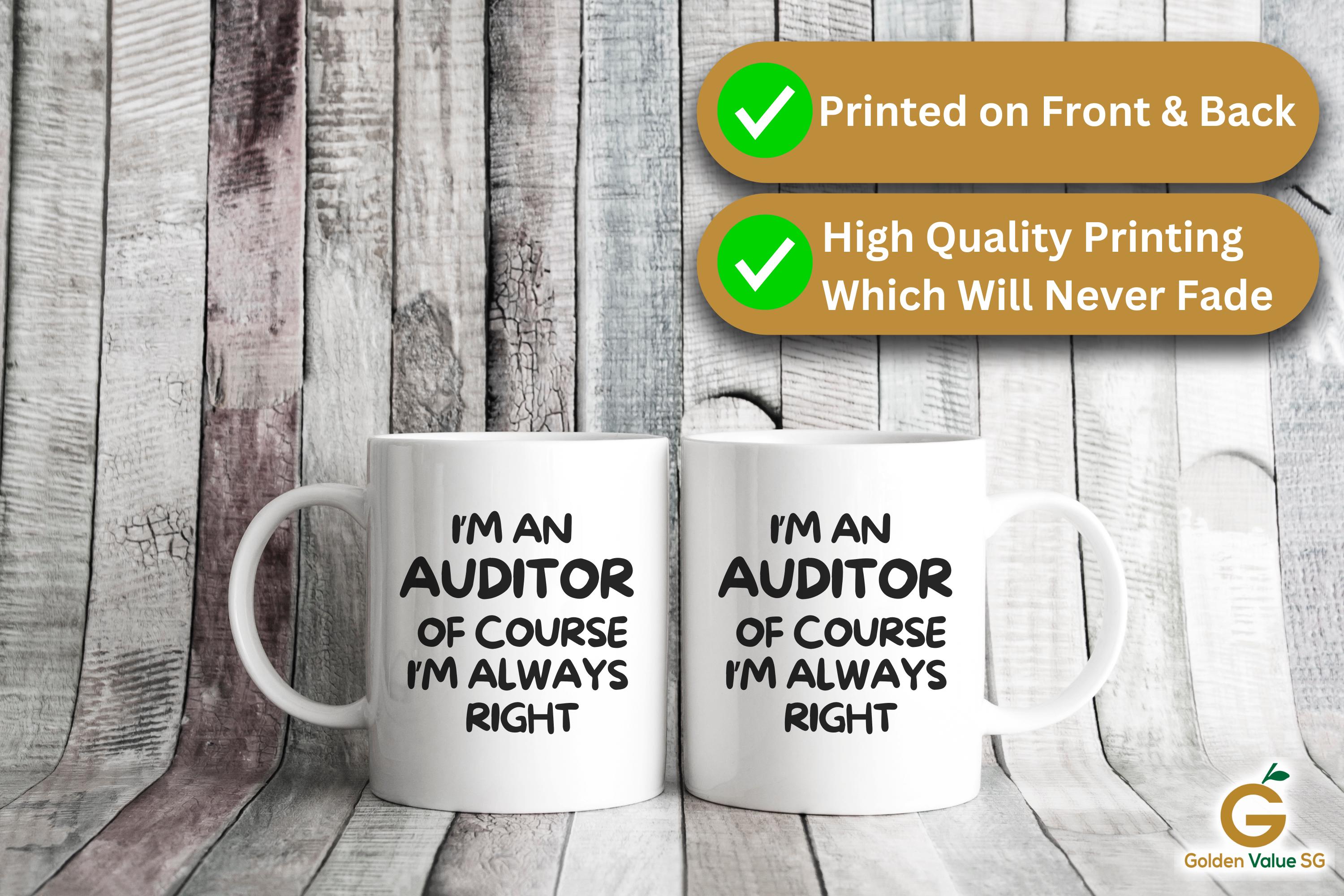 Funny Auditor Coffee Mug, Best Gift Ideas and Appreciation Tea Cup for ...
