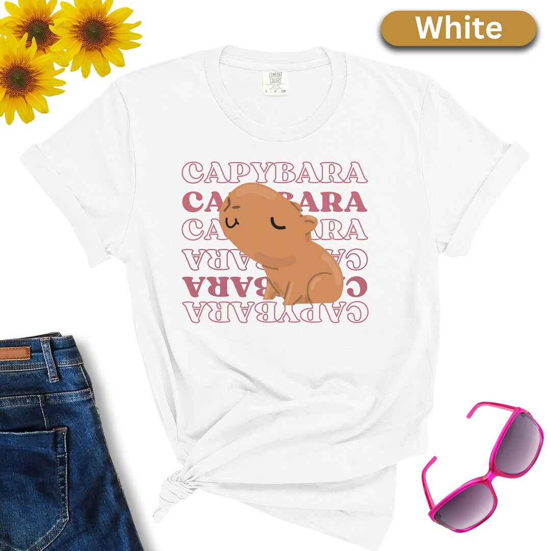 Cute Capybara Comfort Colors® Tshirt, Capybara Lover Gift, Cool ...
