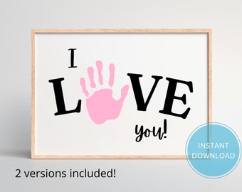 Valentine's Day Handprint Craft, Valentine's Keepsake, Kids Craft ...