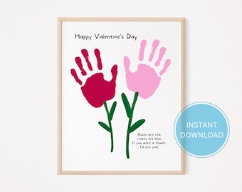 Mother's Day Handprint Craft, Mother's Day Keepsake, Kids Craft ...