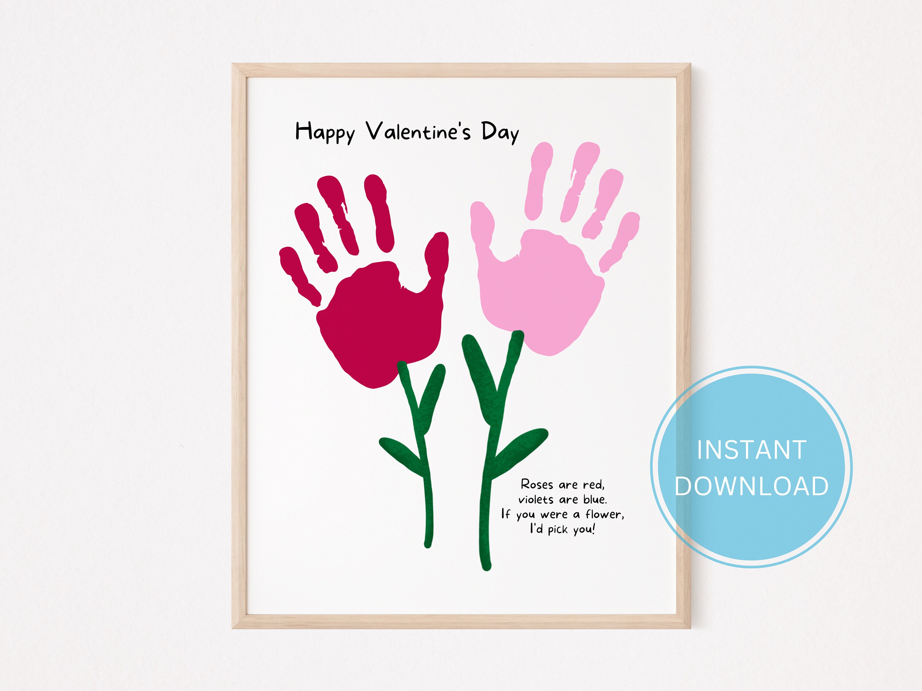 Valentine's Day Handprint Craft, Valentine's Keepsake, Kids Craft ...