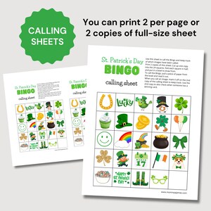 St. Patrick's Day Bingo Game Cards Printable, 40 St. Patrick's Bingo ...