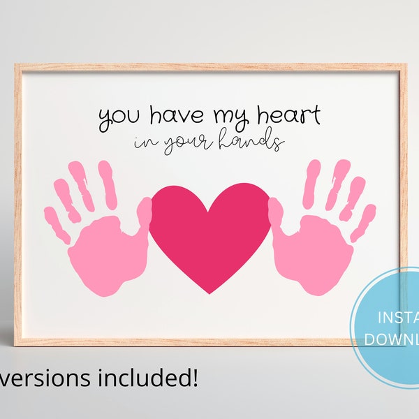 Handprint Art - Etsy