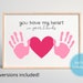 Valentine's Day Handprint Craft, Mother's Day Keepsake, Kids Craft ...