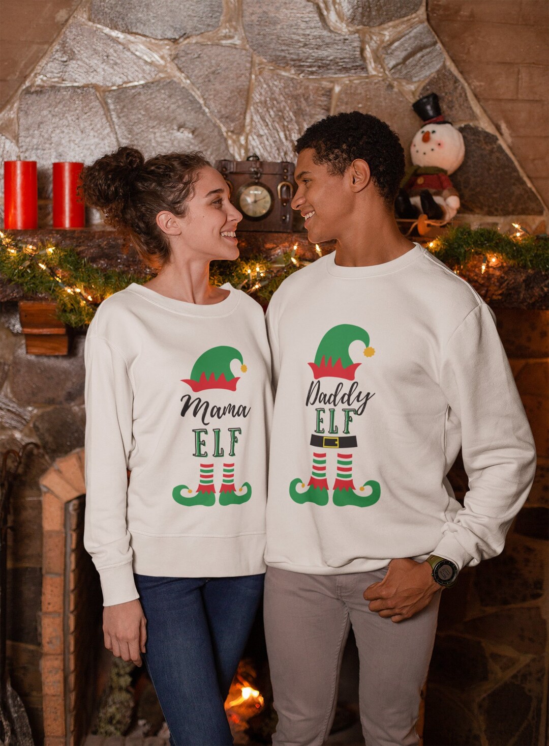 Christmas Elf Sweatshirt, Funny Christmas Sweater, Christmas Crewneck ...