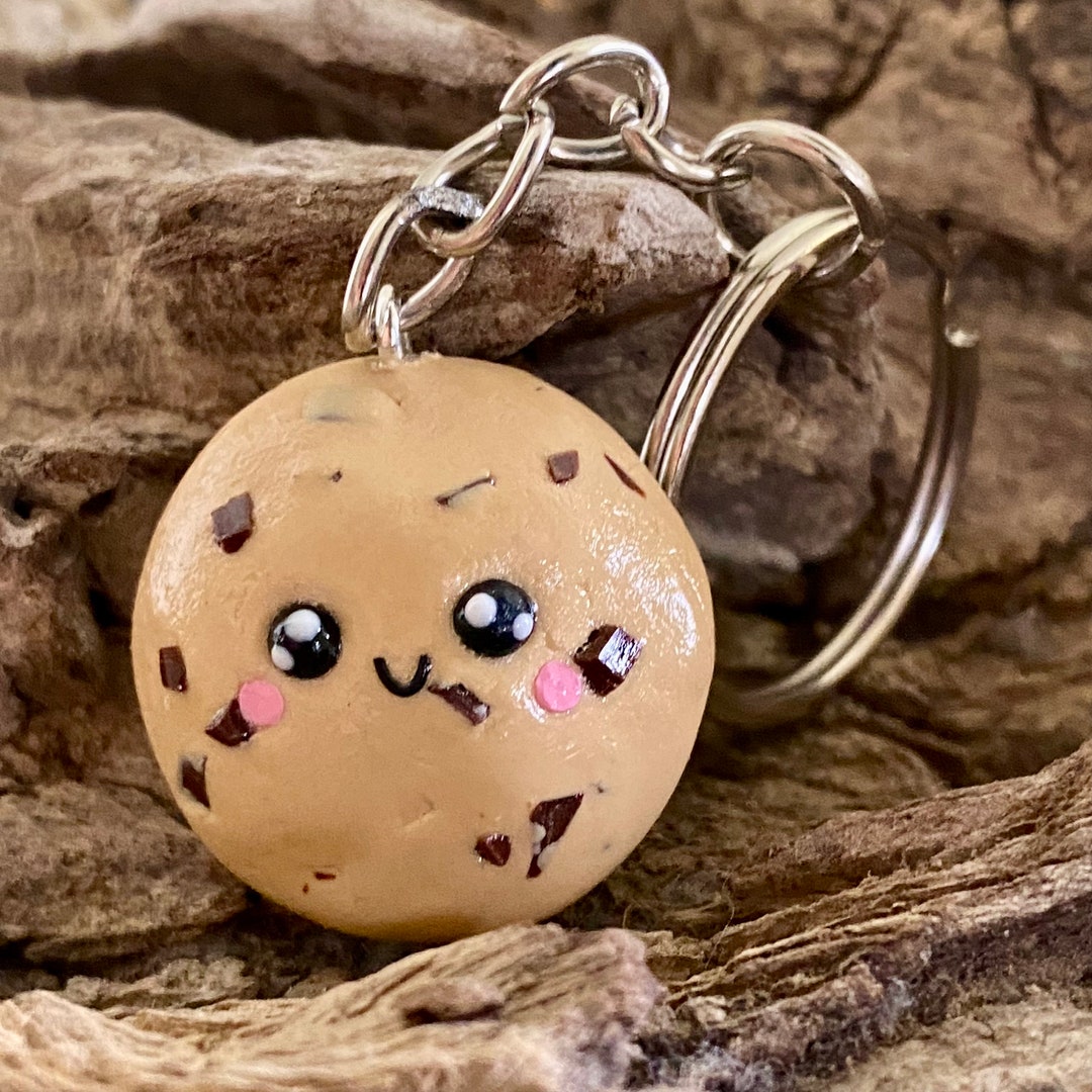 Cookie Key Ring | Chocolate Chip Cookie Key Ring | Chocolate Biscuit ...