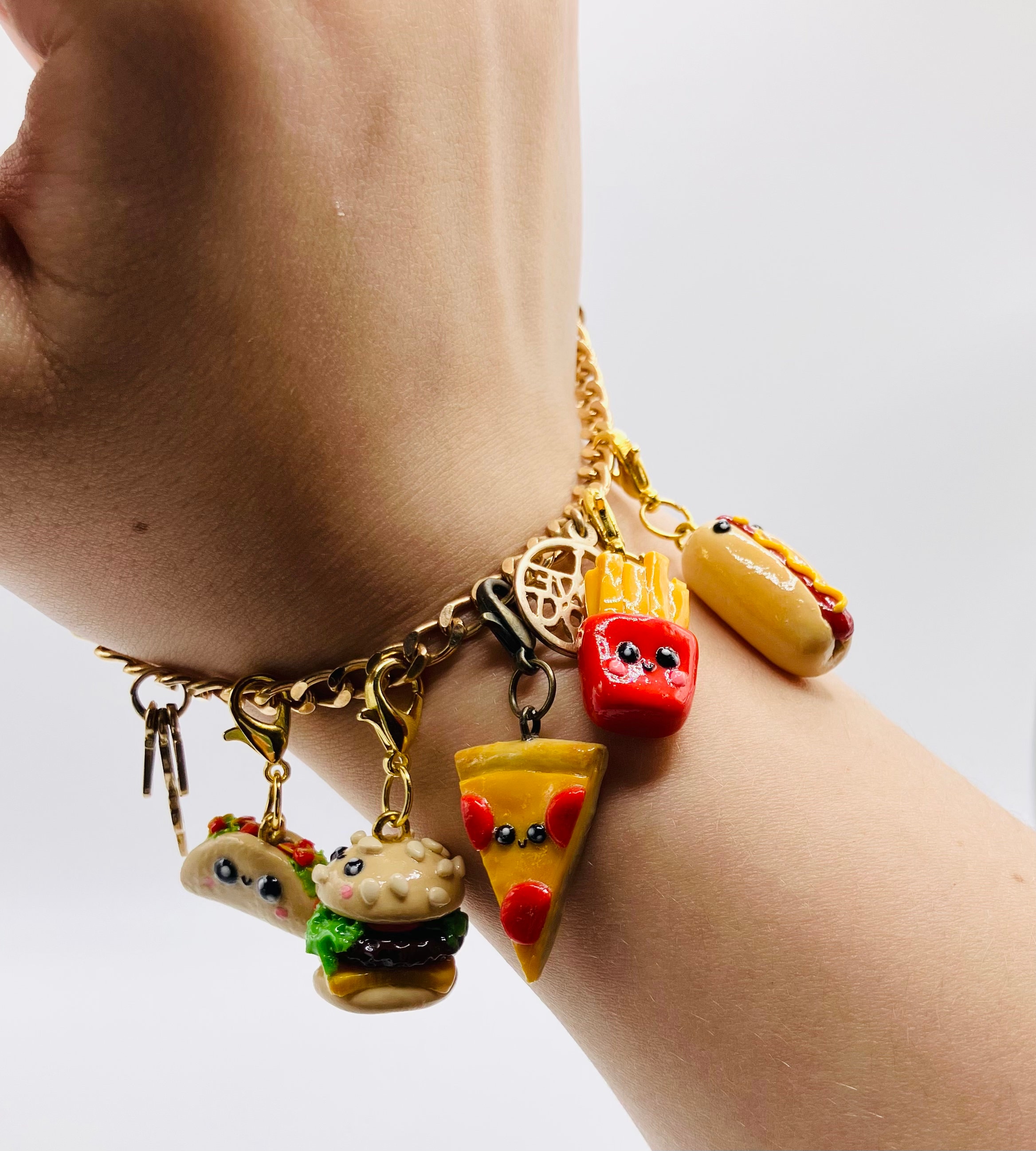 Pepperoni Pizza Charm Cute Kawaii Charms Polymer Clay Food Charms Pizza Charms Kawaii Charms ...