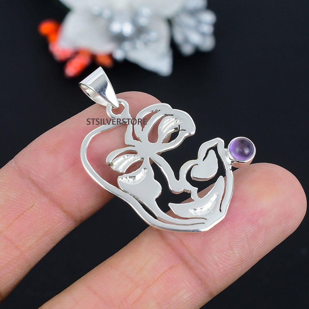 Smiling Face Pendant, Artisan Made Pendant, 925 Sterling Silver Pendant ...