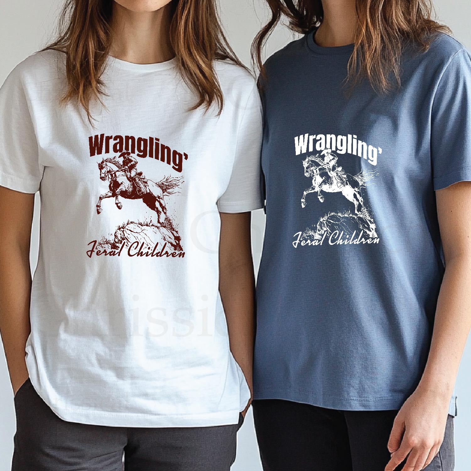 Wrangling Feral Children Png, Southern PNG, Country PNG, Funny Mom Png ...