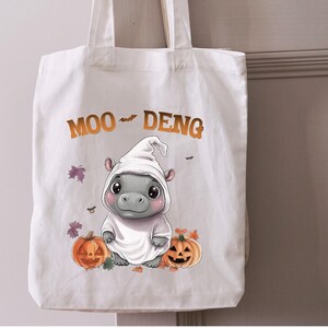 Funny Moo Deng Halloween Png, Baby Hippo Png, Moo Deng PNG, Bouncy Pig ...
