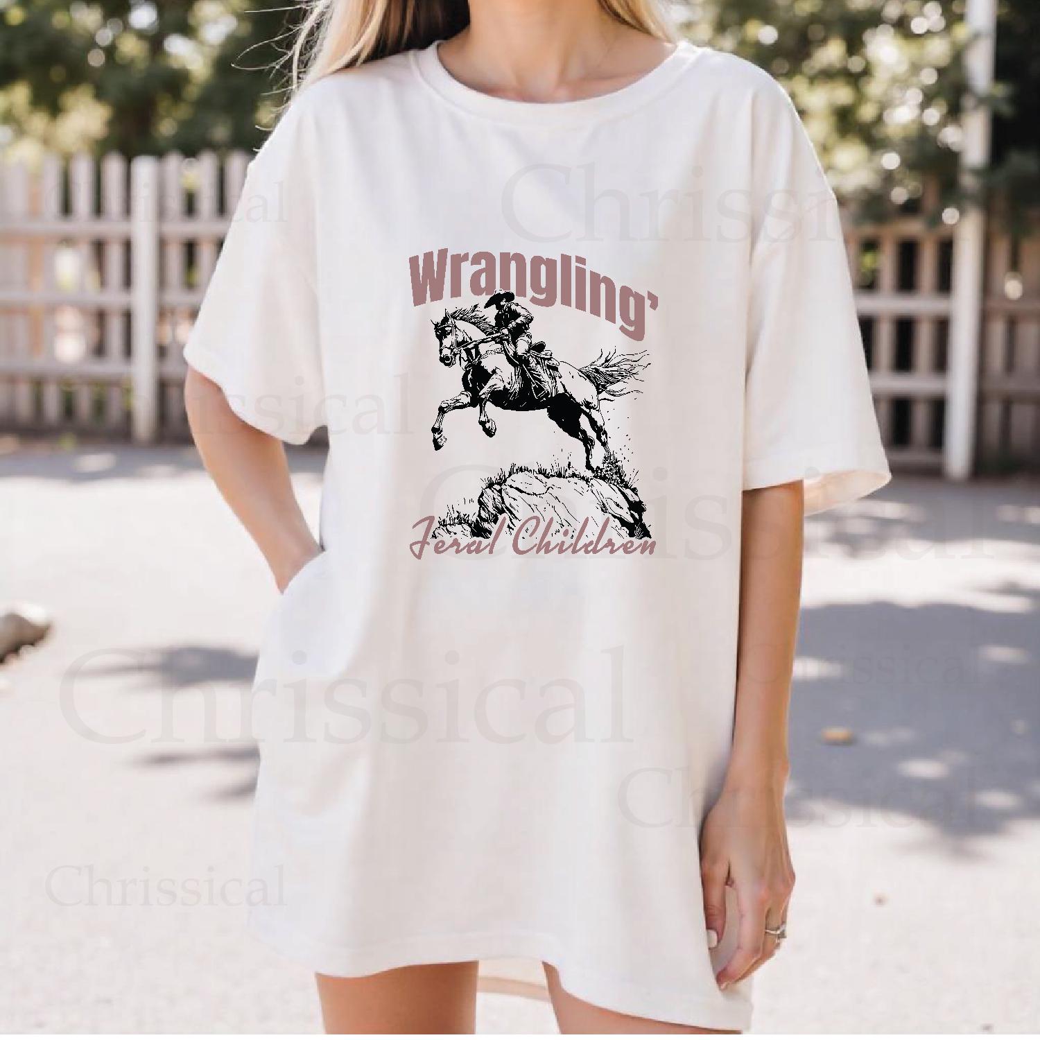 Wrangling Feral Children Png, Southern PNG, Country PNG, Funny Mom Png ...