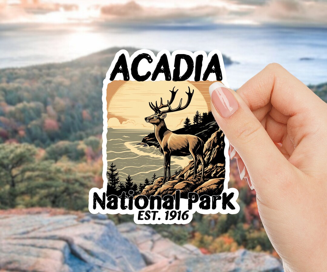 Acadia National Park Sticker | Outdoors, National Parks, Travel ...