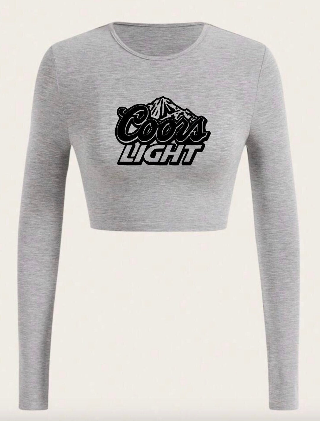 Coors Light Cropped Shirt Coors Light Crop Top Coors Light - Etsy