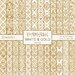 White and Gold Seamless Patterns, Seamless White and Gold Digital Paper ...