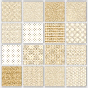 White and Gold Seamless Patterns, Seamless White and Gold Digital Paper ...