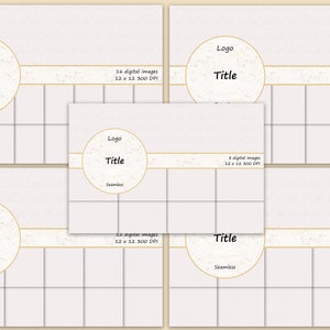 Digital Papers Mockup Templates, Scrapbooking Kit Display Mockup, PSD ...