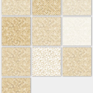 Ornamental White and Gold Seamless Patterns, Seamless Ornamental ...