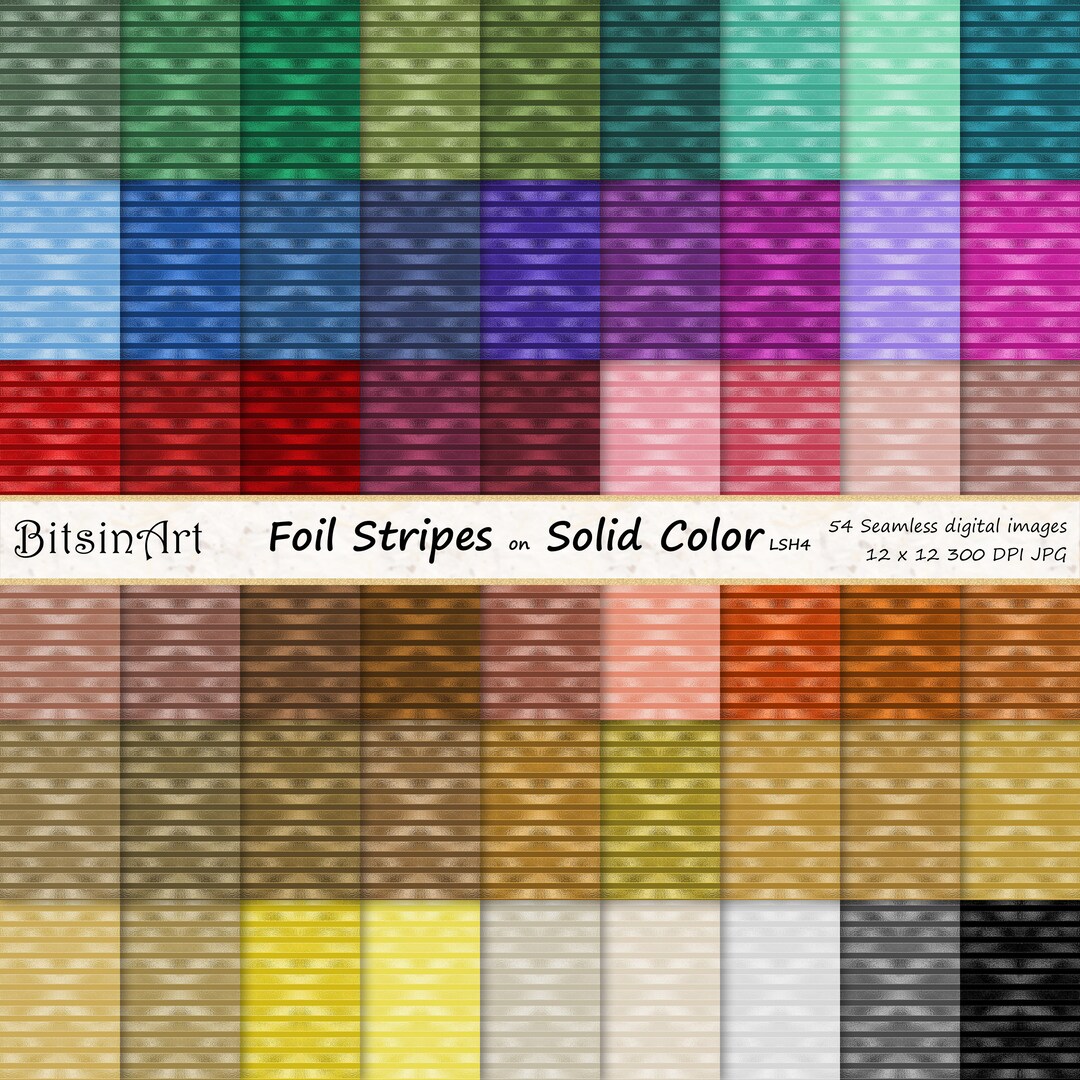 Stripes Metallic Foil Seamless Textures, Seamless Stripes Digital Paper ...