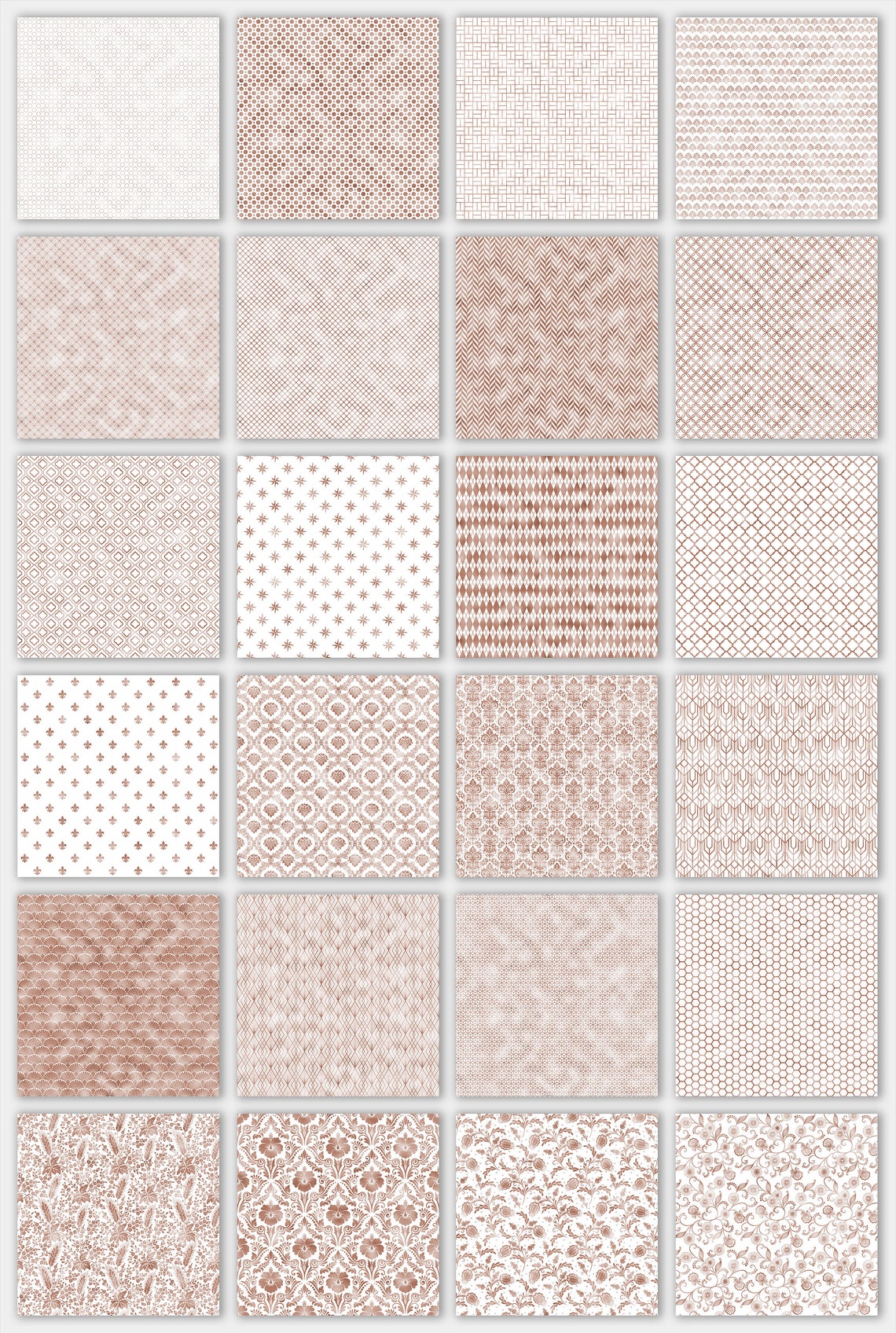 White and Rose Gold Seamless Patterns,seamless White & Rose Gold ...