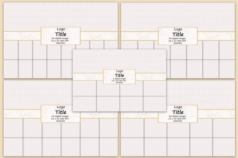 Digital Papers Mockup Templates, Scrapbooking Kit Display Mockup, PSD ...