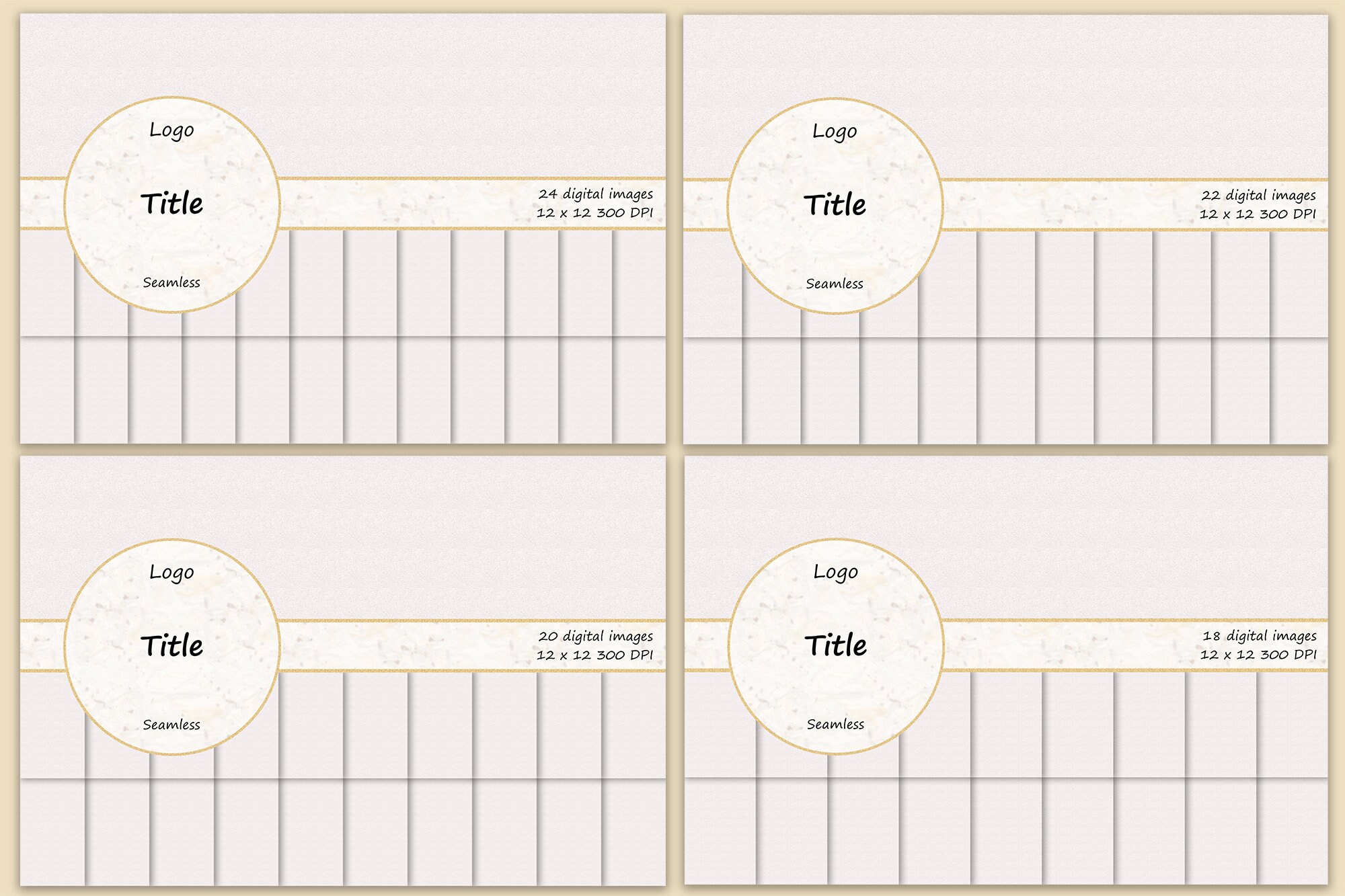 Digital Papers Mockup Templates, Scrapbooking Kit Display Mockup, PSD ...