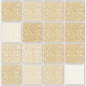 White and Gold Seamless Patterns, Seamless White and Gold Digital Paper ...