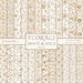Art Deco White and Gold Seamless Patterns, Seamless Art Deco Digital ...