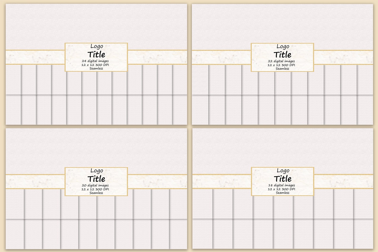 Digital Papers Mockup Templates, Scrapbooking Kit Display Mockup, PSD ...