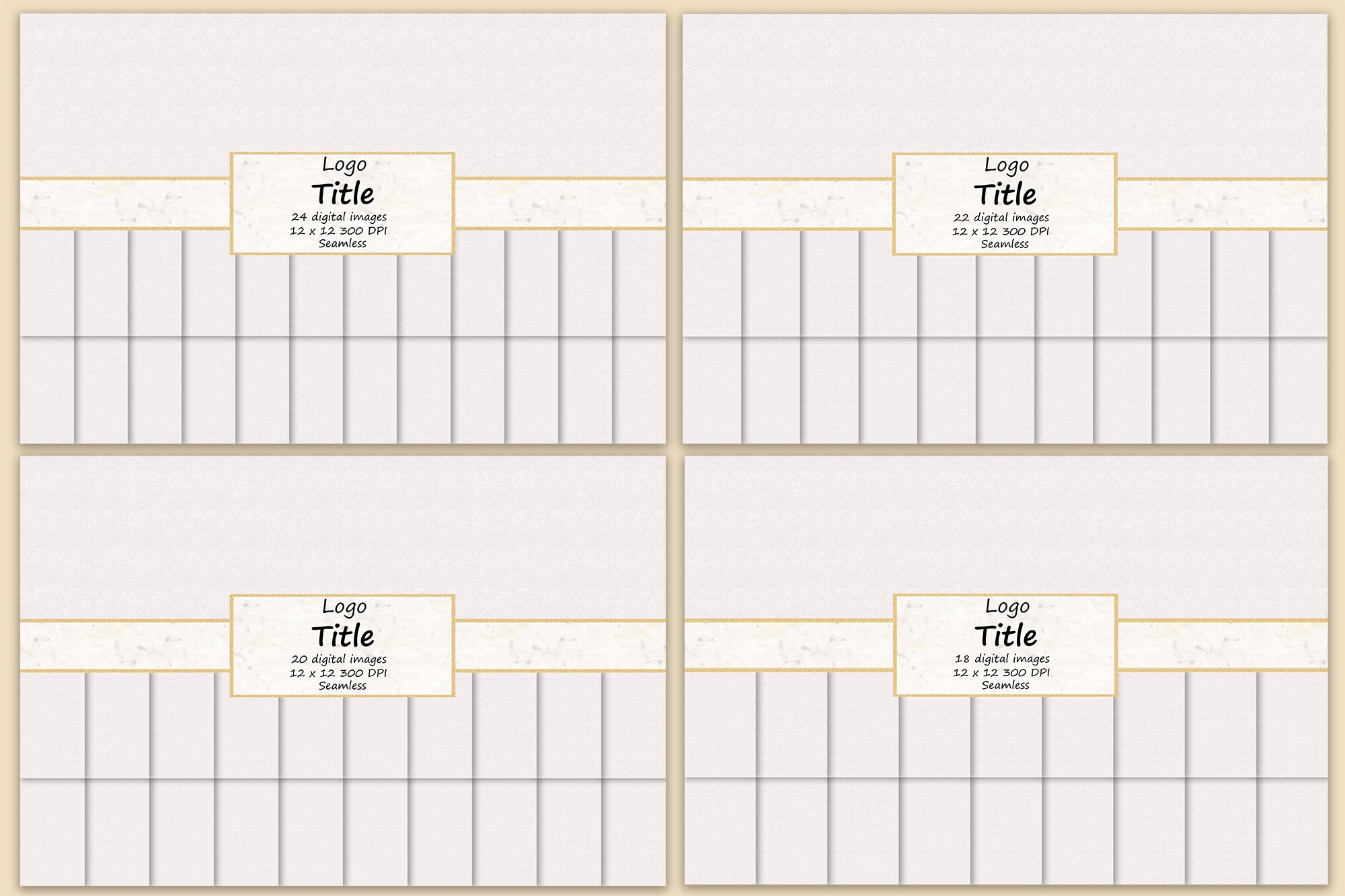 Digital Papers Mockup Templates, Scrapbooking Kit Display Mockup, PSD ...