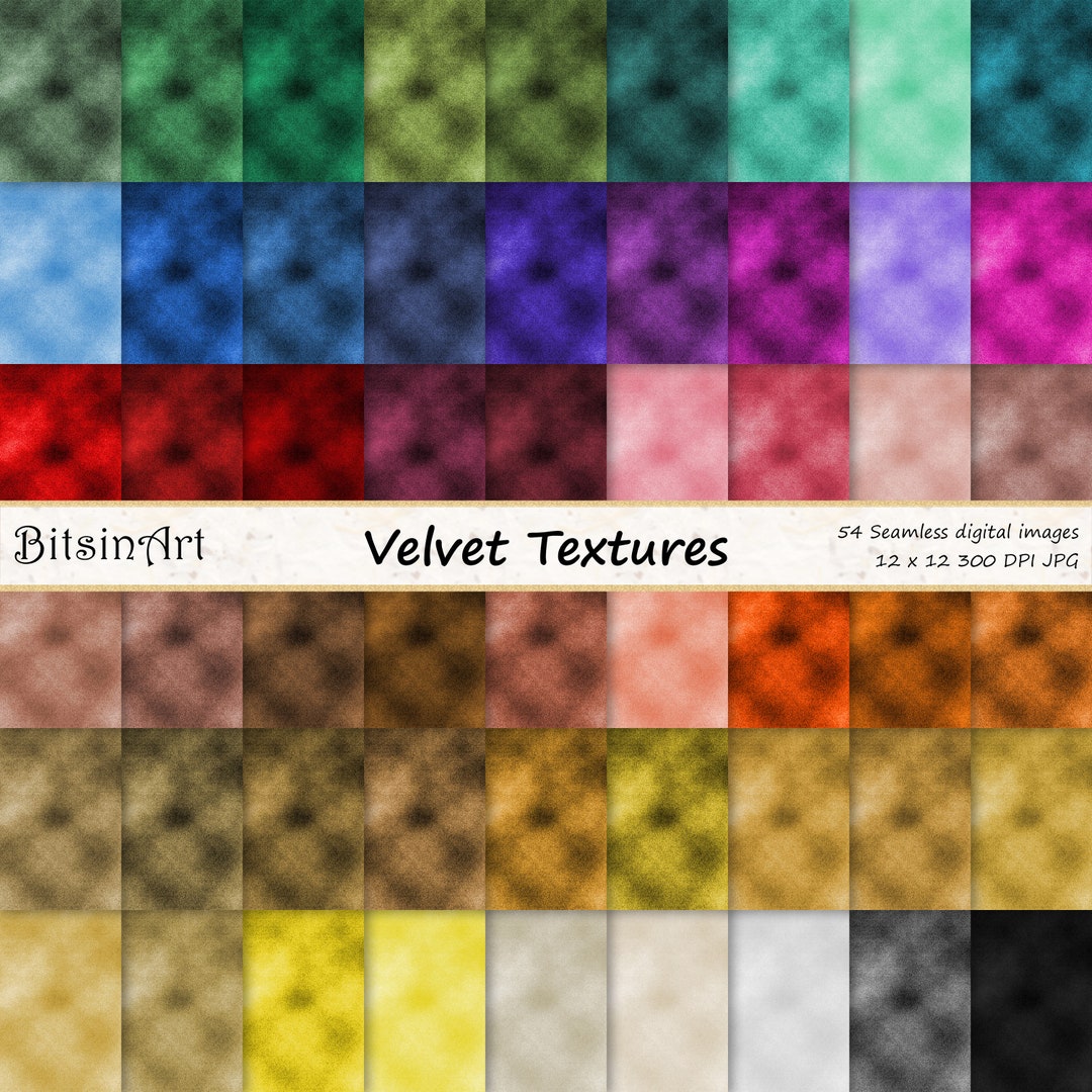 Velvet Seamless Textures, Seamless Velvet Fabric Digital Paper ...